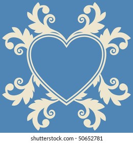 Flourish Heart Frame Stock Vector (Royalty Free) 50652781 | Shutterstock