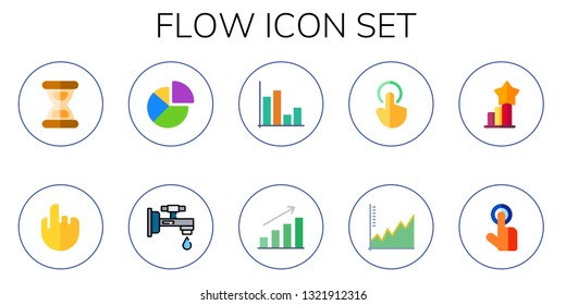 Flow Icon Set 10 Flat Flow Stock Vector (Royalty Free) 1321912316 ...
