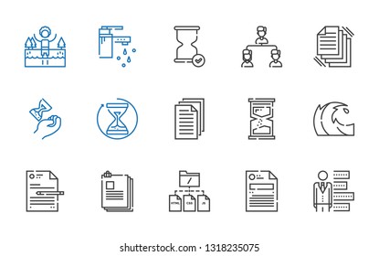 Flow Icons Set Collection Flow Bar Stock Vector (Royalty Free ...