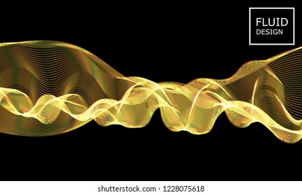 Flow Shapes Design Liquid Wave Background Stock Vector (Royalty Free ...