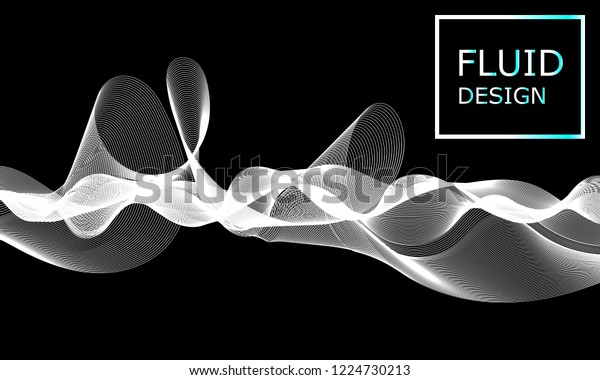 Flow Shapes Design Liquid Wave Background Stock Vector (Royalty Free ...