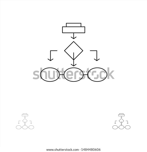 Vector De Stock Libre De Regalías Sobre Flowchart Algorithm Business Data Architecture