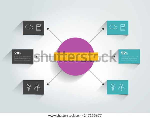 Flowchart Diagram Scheme Infographic Element Stock Vector (Royalty Free ...