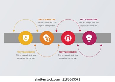 Flowchart Infographics Scheme 4 Slaid Stock Vector (Royalty Free ...