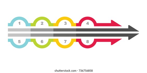 Flowchart Template Abstract Illustration Copy Paste: เวกเตอร์สต็อก ...