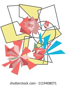 Flower Abstract Placement Stock Vector (Royalty Free) 1119408071 ...