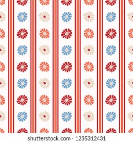 Flower All Over Print Vector Colorful Stock Vector (Royalty Free ...