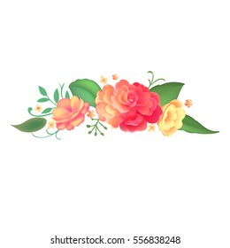 Flower Arrangement Vector Illustration Stock Vector (Royalty Free ...
