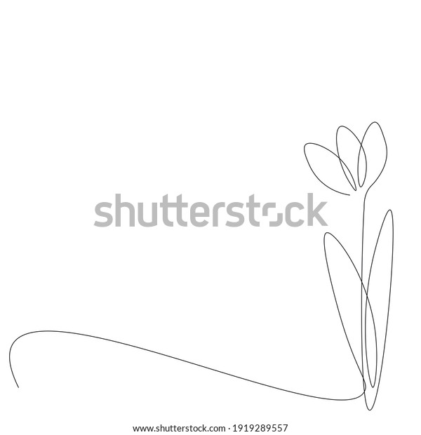 Flower Background Drawing Vector Illustration Stock Vector Royalty