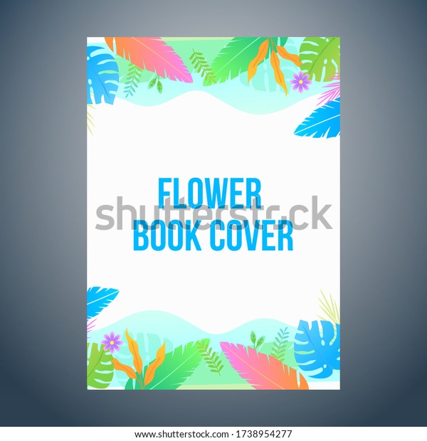 Flower Book Cover Design Flower Background Stock Vector (Royalty Free ...