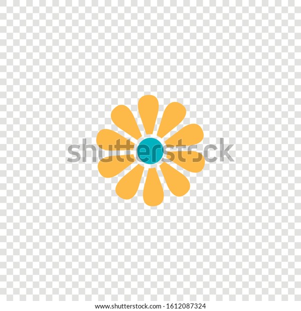 Flower Bud Top View Flat Style Stock Vector (Royalty Free) 1612087324 ...