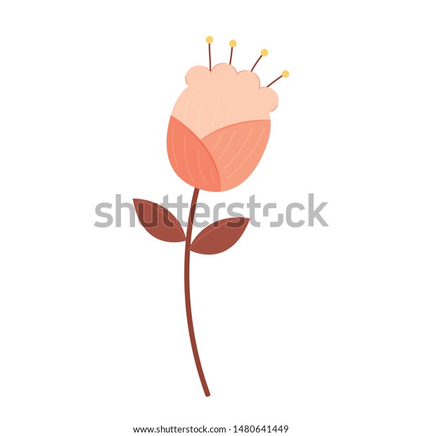 Flower Cartoon Vector Wallpaper Logo Design Stock Vector (Royalty Free ...