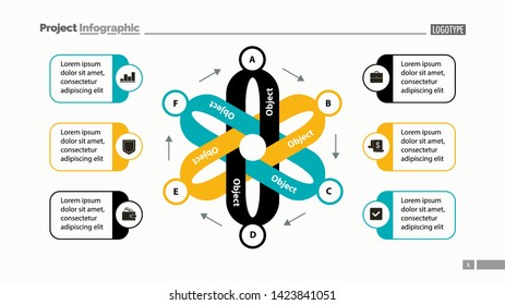 Flower Chart Slide Template Design Element Stock Vector (Royalty Free ...