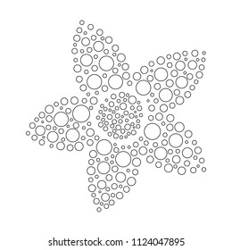 Flower Circles Coloring Stock Vector (Royalty Free) 1124047895 ...