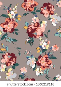 Flower Design Textile Vector Illustration: vetor stock (livre de ...