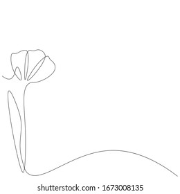 Flower Drawing On White Background Vector Stock Vector (Royalty Free ...