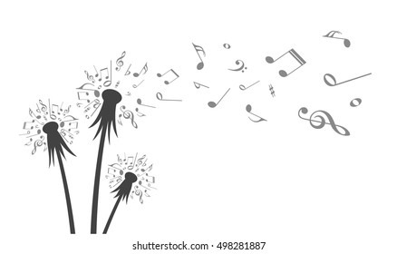 97 Dandelion music notes Stock Vectors, Images & Vector Art | Shutterstock
