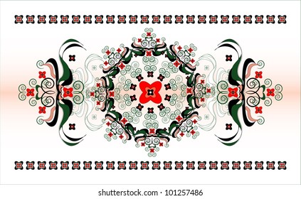 Flower Frame Rose Curl Stock Vector (Royalty Free) 101257486 | Shutterstock