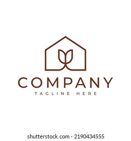 Flower House Vector Logo Design Stock Vector (Royalty Free) 2190434555 ...