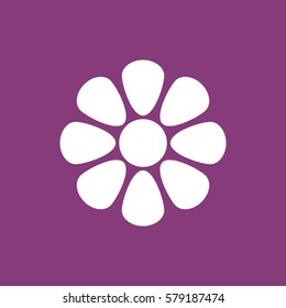 Flower Icon Flat Design Style Stock Vector (Royalty Free) 579187474