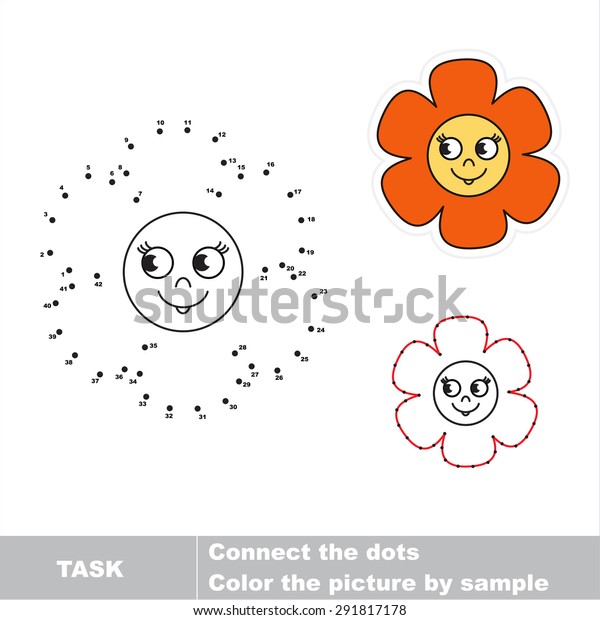 Flower Join Dots Find Hidden Picture Stock Vector (Royalty Free ...