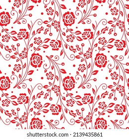 Flower Red Color Full Vector Design Stock Vector (Royalty Free ...