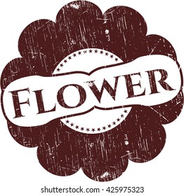 Flower Rubber Grunge Texture Stamp Stock Vector (Royalty Free ...