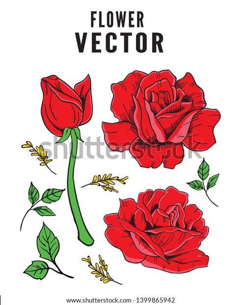 Flower Vector Asset Full Hd Stock Vector (Royalty Free) 1399865942 ...
