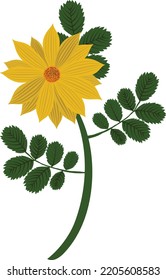 Flower Vector Drowning Art File Stock Vector (Royalty Free) 2205608583 ...