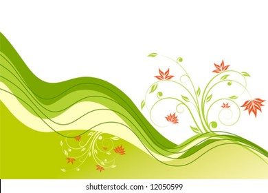 Flower Wave Stock Vector (Royalty Free) 12050599 | Shutterstock