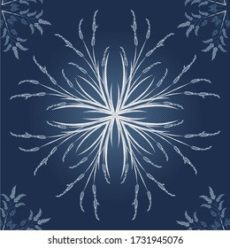 Flowering Icon Set Stylize Leef Background Stock Vector (Royalty Free ...