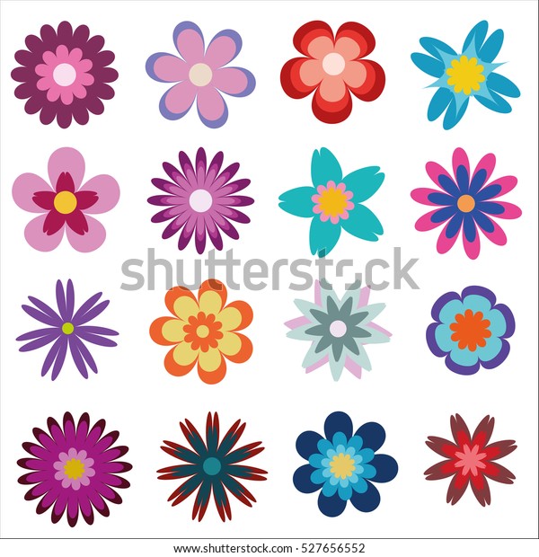 Icono de flores aislado en fondo: vector de stock (libre de regalías ...