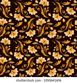 Flowery Pattern Floral Seamless Texture Textile Stock Vector (Royalty ...