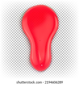 Flowing Drop Red Berry Transparent Jam Stock Vector (Royalty Free ...