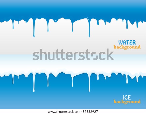 Flowing Water Ace Drops Vector Illustration Stock Vector (Royalty Free ...