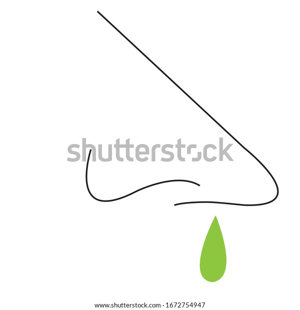 Flu Snot Green Snot Nose Icon Stock Vector (Royalty Free) 1672754947 ...