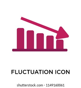 Fluctuation Vector Icon Isolated On Transparent Stock Vector (Royalty ...