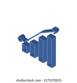 Fluctuation Isometric Left Top View 3d Stock Vector (Royalty Free ...