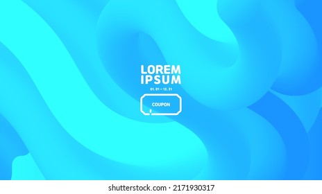 Fluid Backgroundblue Light Blue Gradation Wave Stock Vector (Royalty ...