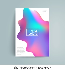 Fluid Colors Title Sheet Design Vector Stock Vector (Royalty Free ...