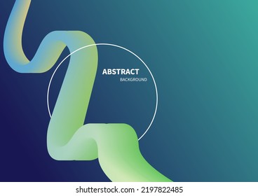 Fluid Flow Liquid Curve Green Gradient Stock Vector (Royalty Free ...