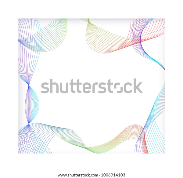 Fluid Frame Line Design Modern Line Stock Vector (Royalty Free ...