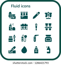 Fluid Icon Set 16 Filled Fluid Stock Vector (Royalty Free) 1286421793 ...