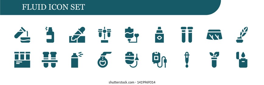 Fluid Icon Set 18 Filled Fluid Stock Vector (Royalty Free) 1419969314 ...
