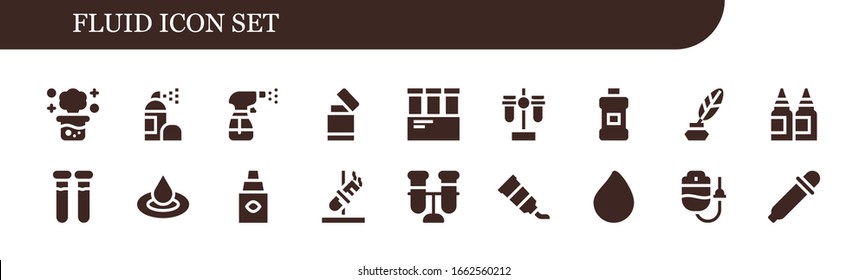 Fluid Icon Set 18 Filled Fluid Stock Vector (Royalty Free) 1662560212 ...