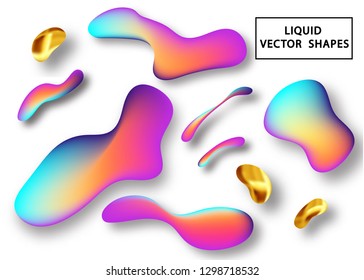 Fluid Shape Layout Isolated Template Fluid Stock Vector (Royalty Free ...