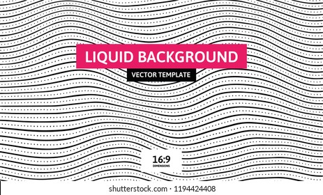 Fluid Shaped Stripped Background Liquid Outline Stock Vector (Royalty ...