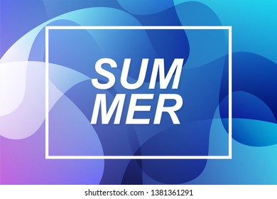Fluids Abstract Shape Summer Background Stock Vector (Royalty Free ...