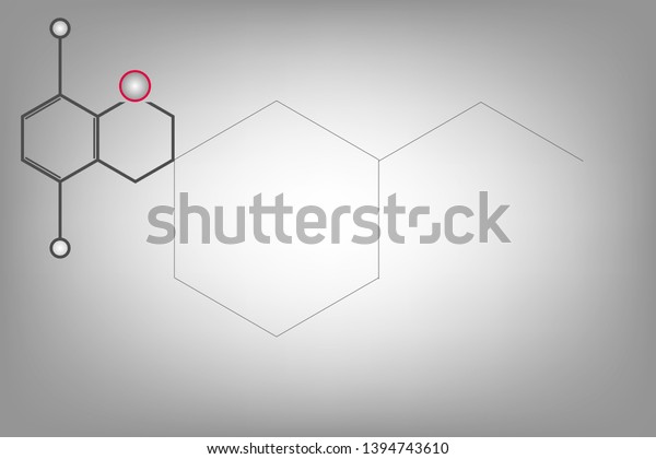 Fluorescent Gray Background Chemical Structure All Stock Vector ...