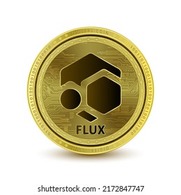 Flux Flux Coin Gold 3d Vector Stock Vector (Royalty Free) 2172847747 ...